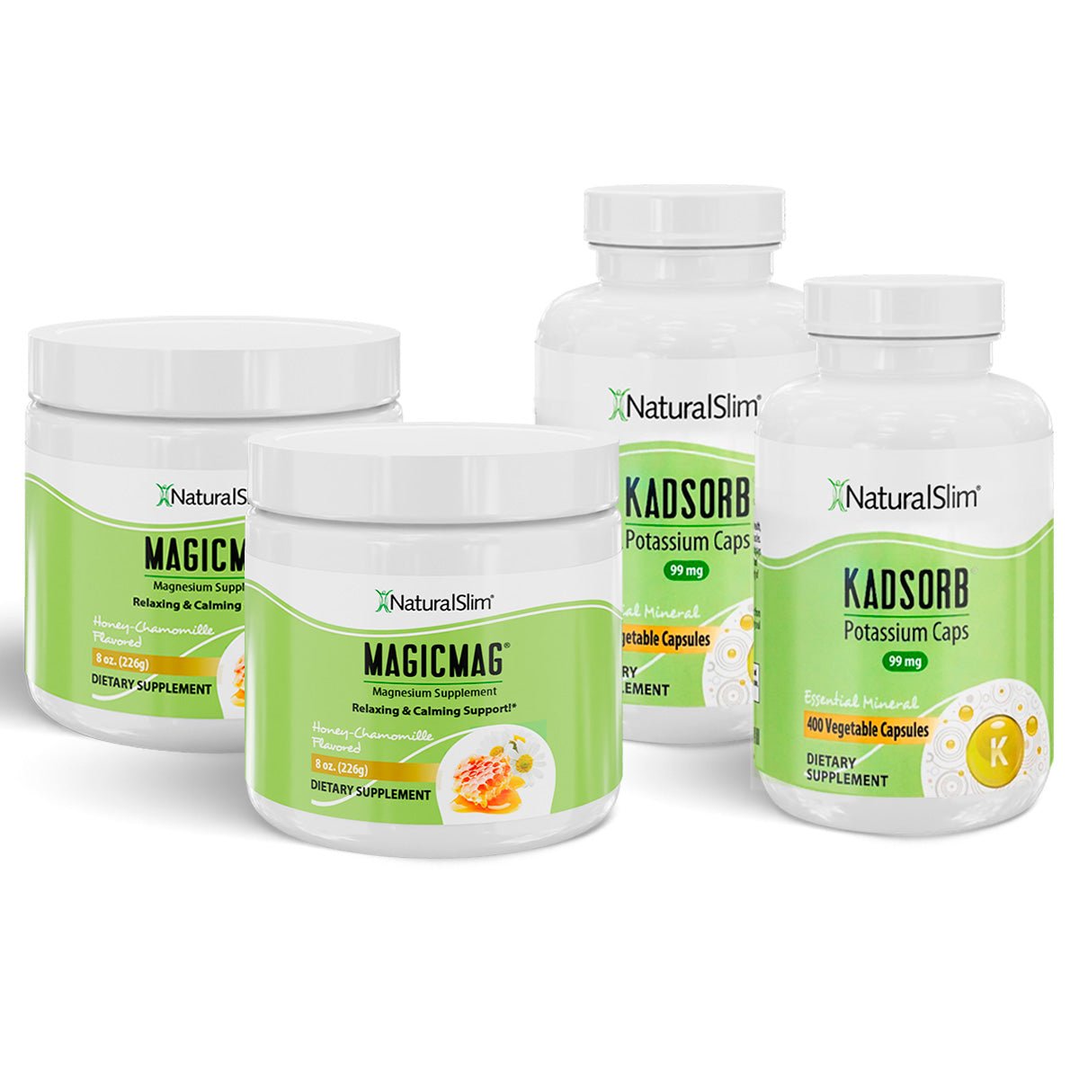 Dúo Dinámico (MagicMag® & Kadsorb®) | Magnesio y Potasio – NaturalSlim USA
