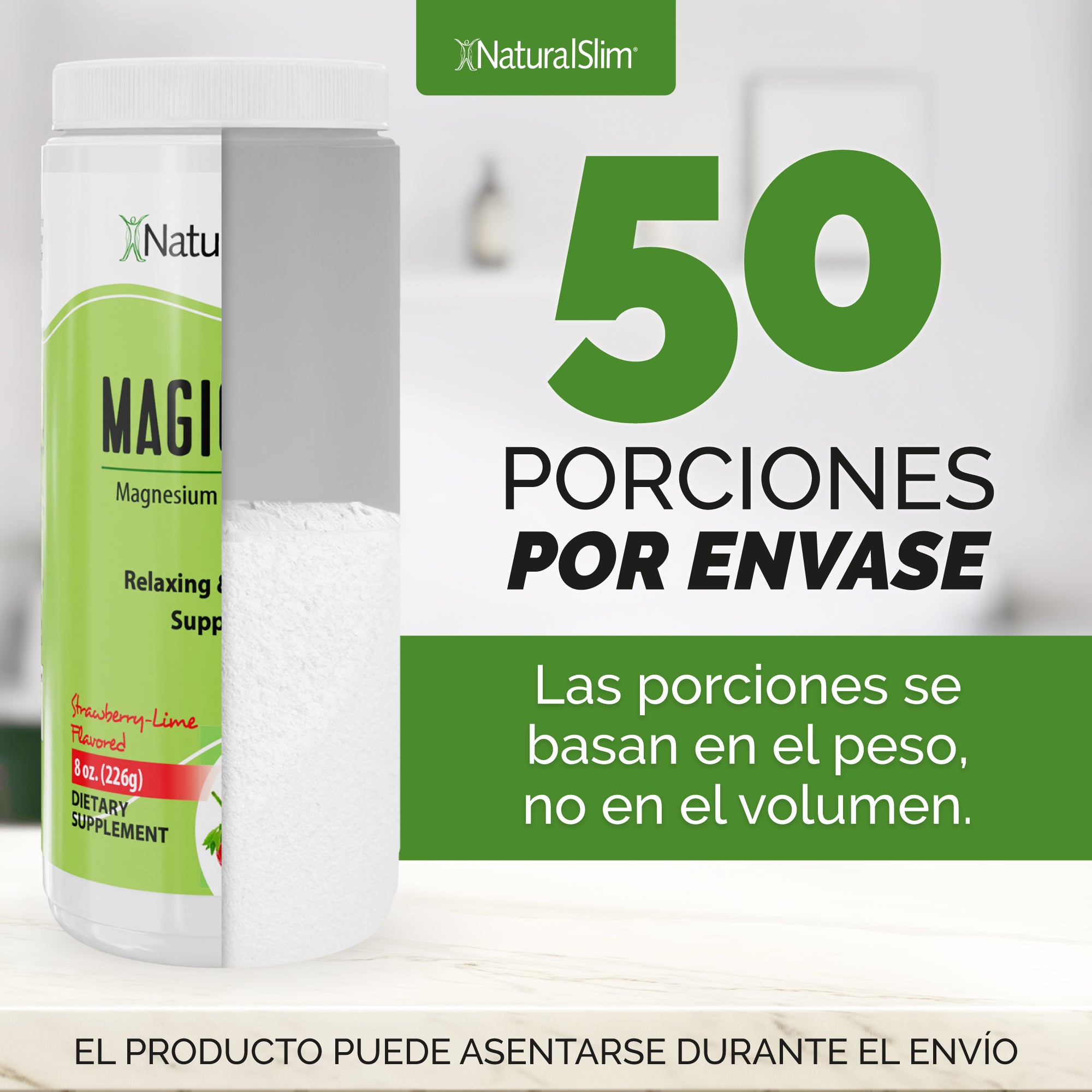 MagicMag® Fresa-Limón | Suplemento de Magnesio | Apoyo Relajante y Cal ...